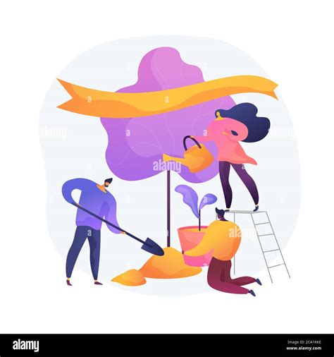 Tree Planting Vector Concept Metaphor Stock Vector Image Art Alamy