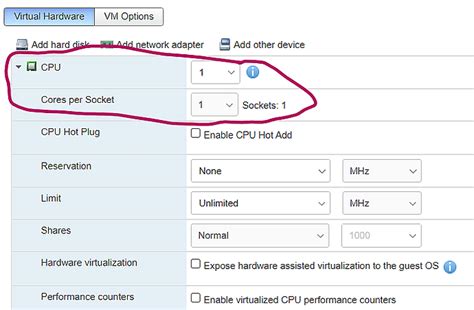 In VMWare What Should I Select For CPU And Cores Per Socket Virtualization Spiceworks