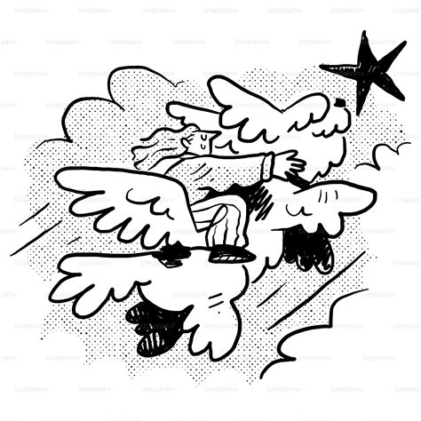 스케이트 보드를 타고 있는 남자의 흑백 그림 벡터 Unsplash의 같이 이미지