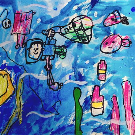 나는 바다 속 청소부 박세현 내가 사랑하는 바다 어린이 그림 그리기 대회 휴먼인러브