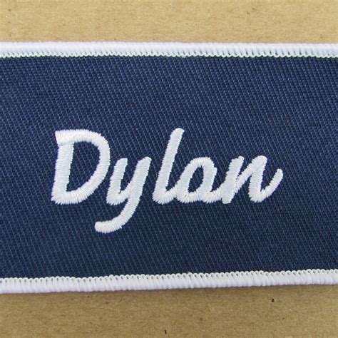 Dylan Name Patch Etsy