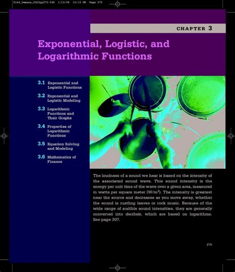 Pdf Exponential Logistic And Logarithmic Functions Dokumen Tips