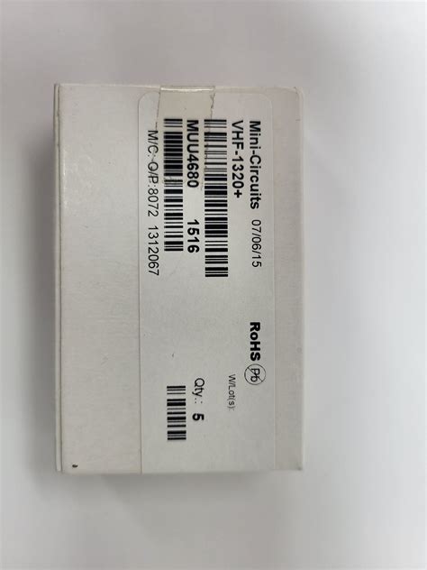 Mini Circuits Sma Connector Set Of 5 15442 Vhf 1320 Coaxial Microwaves Bmi Surplus Inc