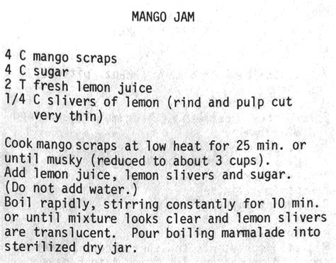 Mango Jam — Kau Kau Chronicles