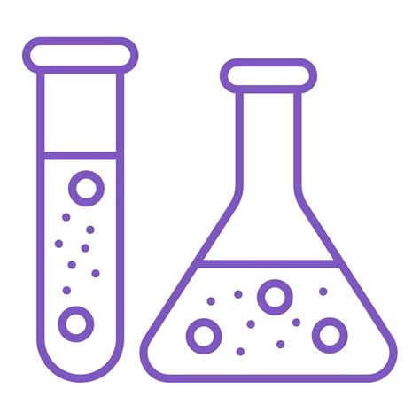 테스트 튜브 아이콘 프리미엄 벡터