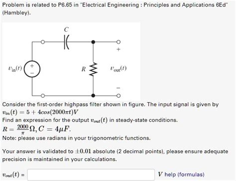 problem is related to p6 65 in Ëlectrical engineering principles and