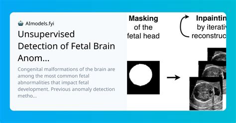 Unsupervised Detection Of Fetal Brain Anomalies Using Denoising Diffusion Models Ai Research