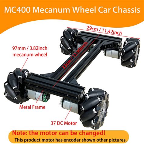 Mecanum Wheel 4wd Metal Robot Car Chassis Control Learning Kit For Arduino