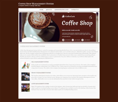 Java Jsp Mysql Coffee Shop Management System Project