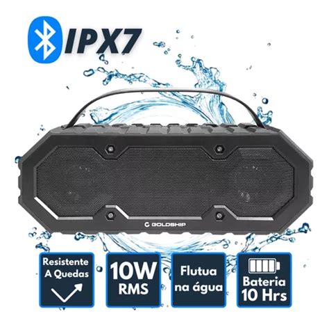 Parlante Goldship Caixa De Som P2 Auxiliar Bluetooth Speaker Amphibio