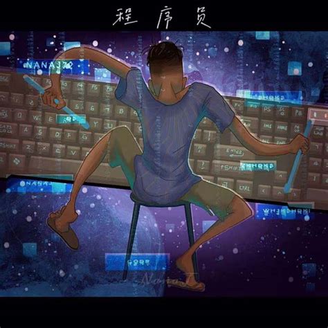 一张漫画之程序员 绘画过程和故事讲述在抖音nanaj72