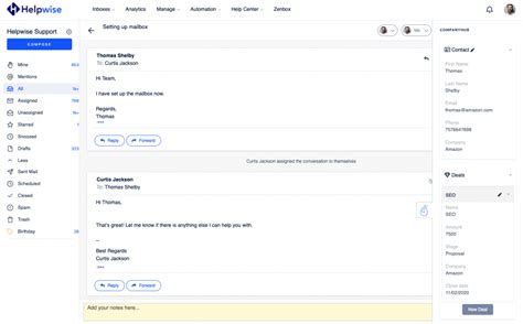 Companyhub Shared Inbox Integration Helpwise Product Updates