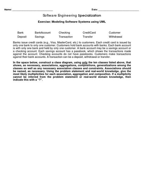 Tutorial 2 Class Diagram Exercise 2 Pdf