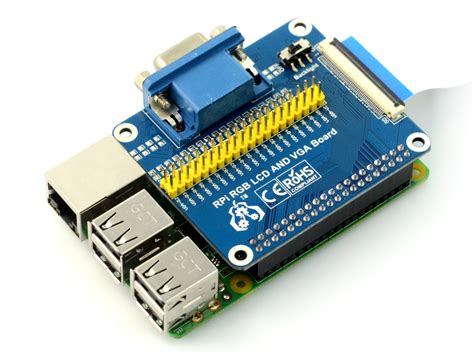 Adapter For LCD Monitor RGB And VGA For Raspberry Botland Robotic Shop