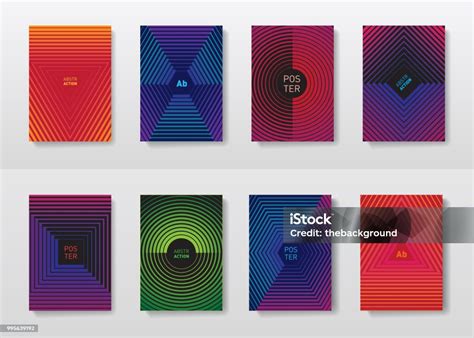 최소한의 포스터 디자인입니다 차가운 하프톤 기하학적 그라디언트에 대 한 디자인을 다루고 있습니다 미래의 책 표지 서식 파일이입니다 미래 지향적인 기하학적 포스터입니다