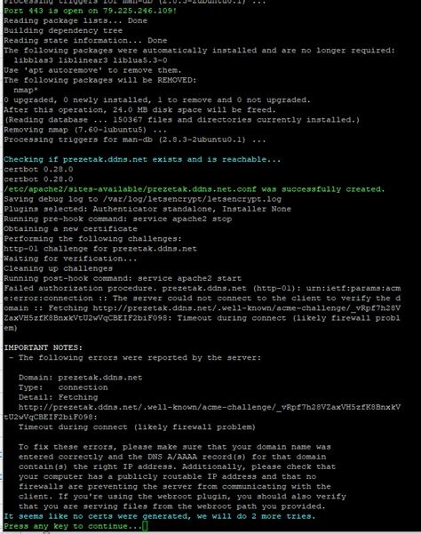 Can´t Generate Certificate With Certbot 📦 Appliances Docker Snappy