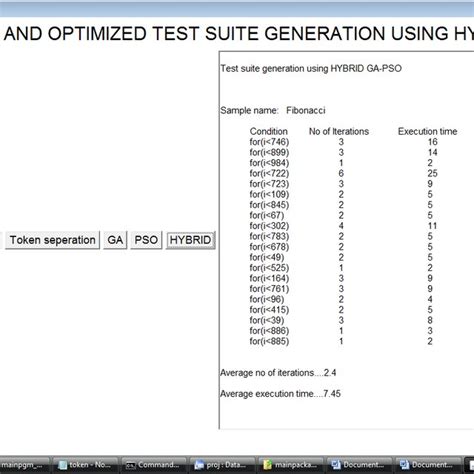 Screen Shot Of Hybrid Test Suite Generator Download Scientific Diagram