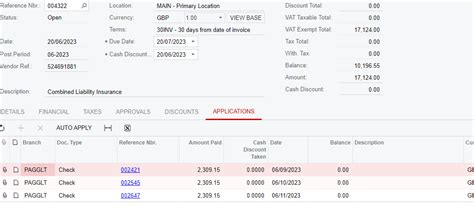 Multiple Payments Applied To An AP Invoice Community