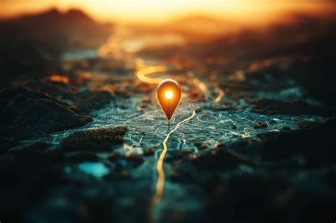 Pin Location Icon For Navigation Or Map Generative Ai Stock