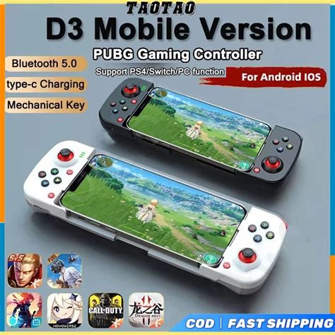 Mobile Gamepad Controller Wireless Bluetooth Game Joystick Compatible With Android IOS Mode 2