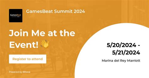 David Higley On Linkedin Gamesbeat Summit 2024 Registration Hosted By Whova