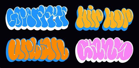 Graffiti Alphabet Throw Up