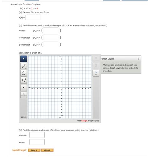 solved a quadratic function f is given f x x2−2x 4 a