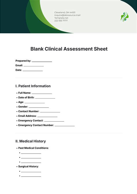 Free Assessment Sheet Templates Editable And Printable