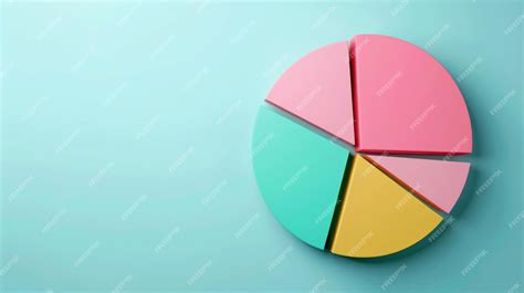 Premium Photo Circle Pie Chart Report Presentation Business Diagram Data Copy Space Background