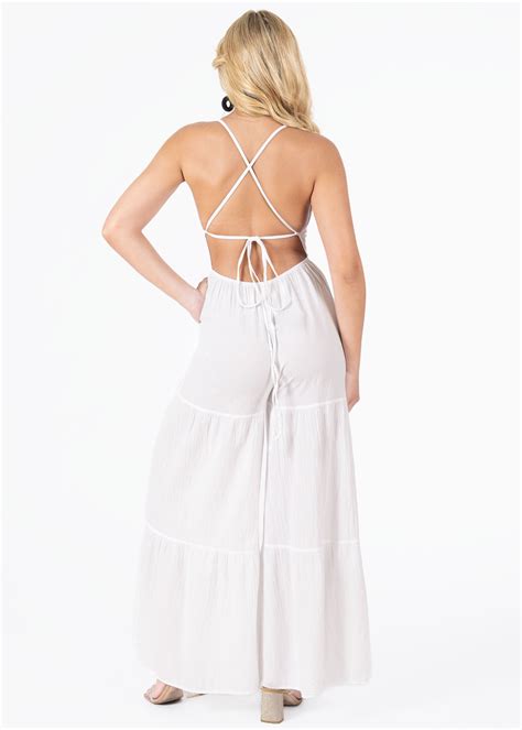 Clare Backless Halter Jumpsuit Seaspice Resort Wear