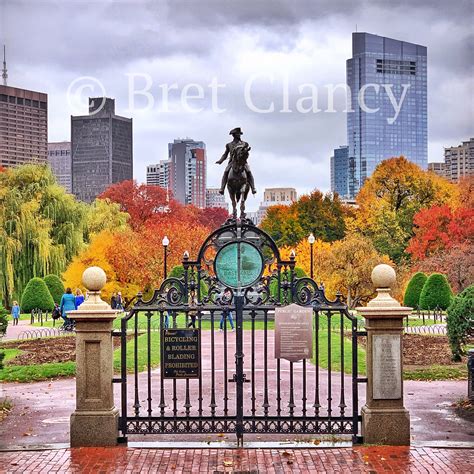 Boston Public Garden Fall Rainy Day Destinations Fall At The Boston