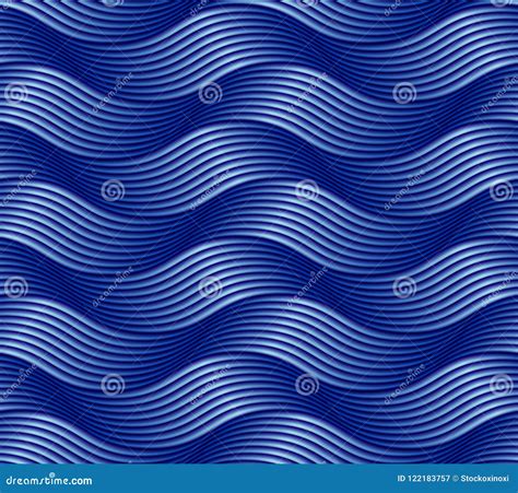 Seamless Abstract Pattern Waves Stock Illustration Illustration Of