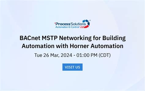 Bacnet Mstp Networking For Building Automation With Horner Automation Process Solutions Corp