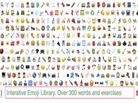 Interactive Emoji Library With Audio And Worksheets Teaching Resources