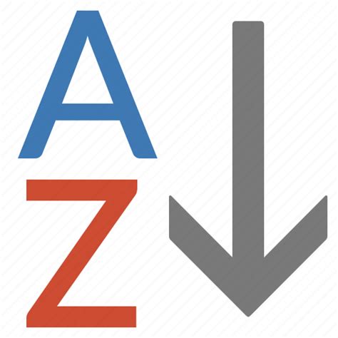 A To Z Alphabet Sort Text Icon