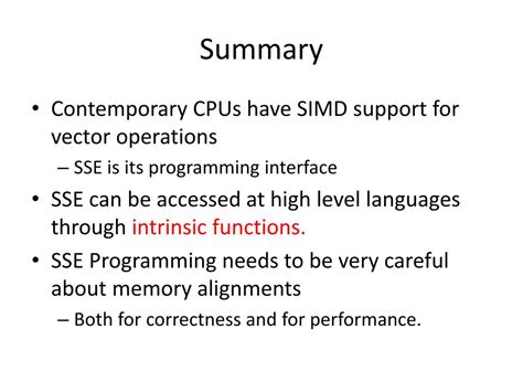 Ppt Streaming Simd Extension Sse Powerpoint Presentation Free Download Id763275