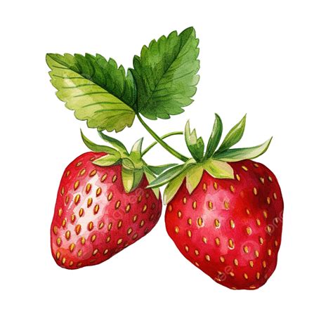 수채화 딸기 클립 아트 수채화 말린 씨앗 과일 Png 일러스트 및 이미지 에 대한 무료 다운로드 Pngtree