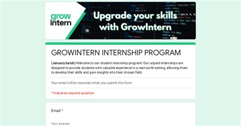Growintern On Linkedin Growintern Internship Program