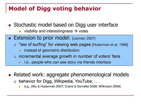 Stochastic Models Of User Contributory Web Sites Ppt Download