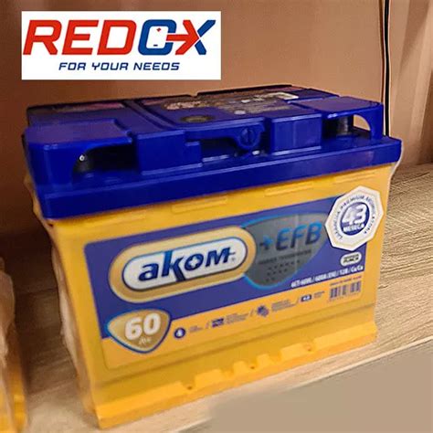 AKOM EFB Akumulator 12V 60Ah D+