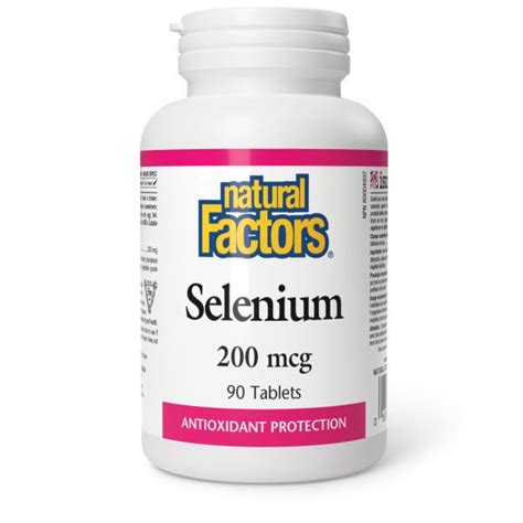 Natural Factors Selenium 200mcg 90 Tablets Nutrition Plus
