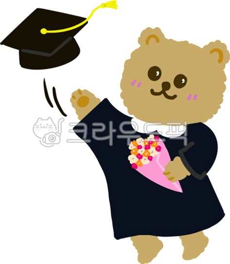졸업 꽃다발 졸업식 학사모 유치원졸업 사진이미지일러스트캘리그라피 Oenomel1작가
