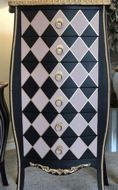How To Create A Harlequin Pattern On Furniture Artofit