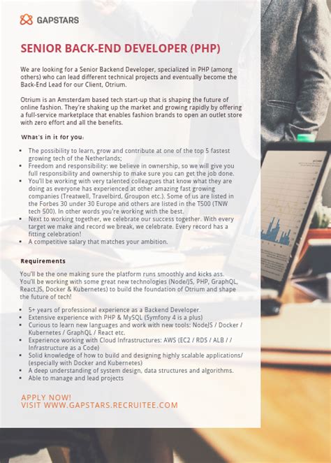 Senior Back End Developer Php 2024