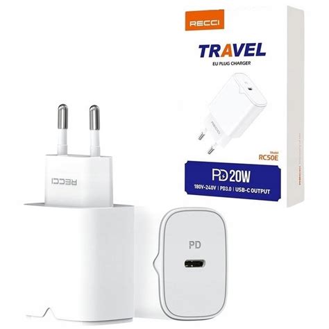 Szybka Adowarka Sieciowa Usb C W Pd Qc Recci Recci Sklep Empik Com