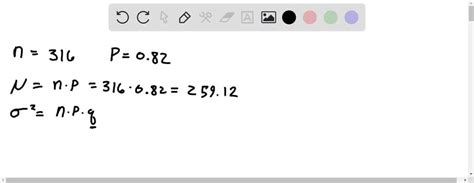 solved find the mean variance and standard deviation of the binomial distribution with the