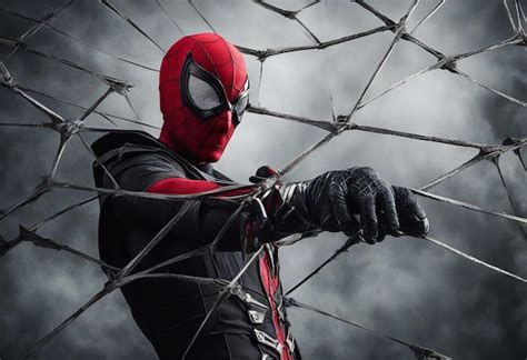 Fantasy Elf Version Of Spiderman Premium Ai Generated Image