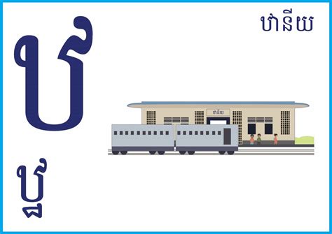 កាត ព្យញ្ជនៈ ៣ ៣តួ ពណ៌ Rermork Digital Library