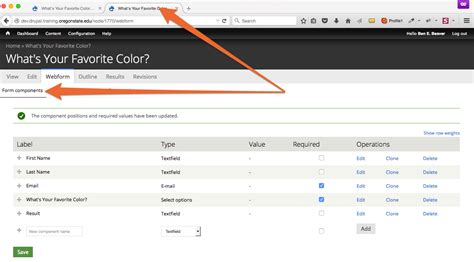Token Use For Custom Webform Emails Osu Drupal 7 Web Technology