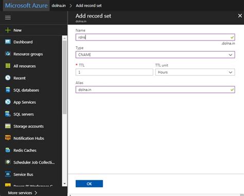Master In Aspnet And Sql Microsoft Azure Dns Management Using Powershell